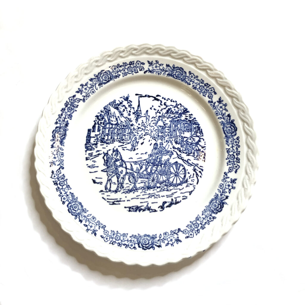 12 assiettes anglaises Beverly - Le mouton vert